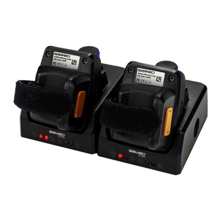 Saveo Scan Ring G2 2D - Wireless Ring Barcode Scanner for Android