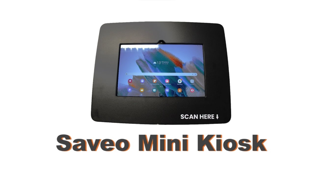 Saveo Mini Kiosk for Apple iPad and Android Tablets | Saveo Scan